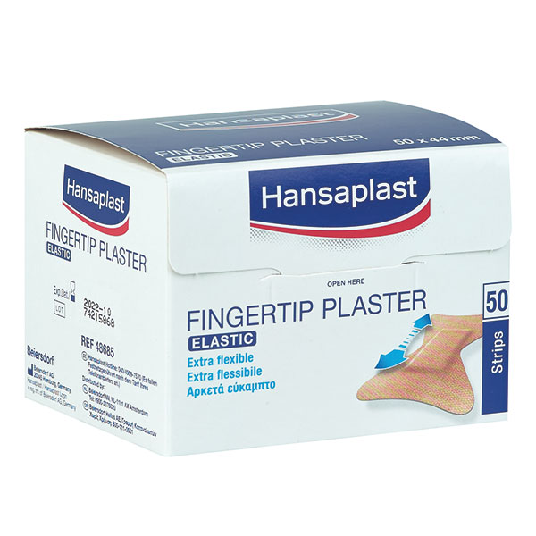 Fingerkuppenpflaster Hansaplast Elastic, 5 cm x 4 ,4cm, 50 Stück