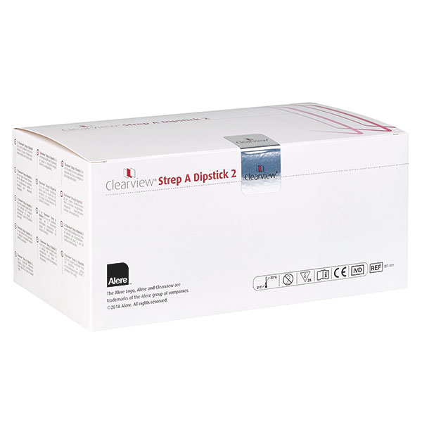 Clearview® Exact Strep A, Teststreifen, 25 Stück