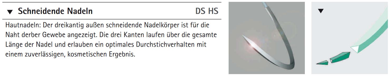 Nahtmaterial Dafilon blau monofil, DS, verschiedene USP und metric, 0 ...