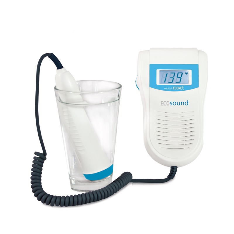 Fetaler Taschendoppler ECOsound, mit wasserfester 2MHz US-Sonde